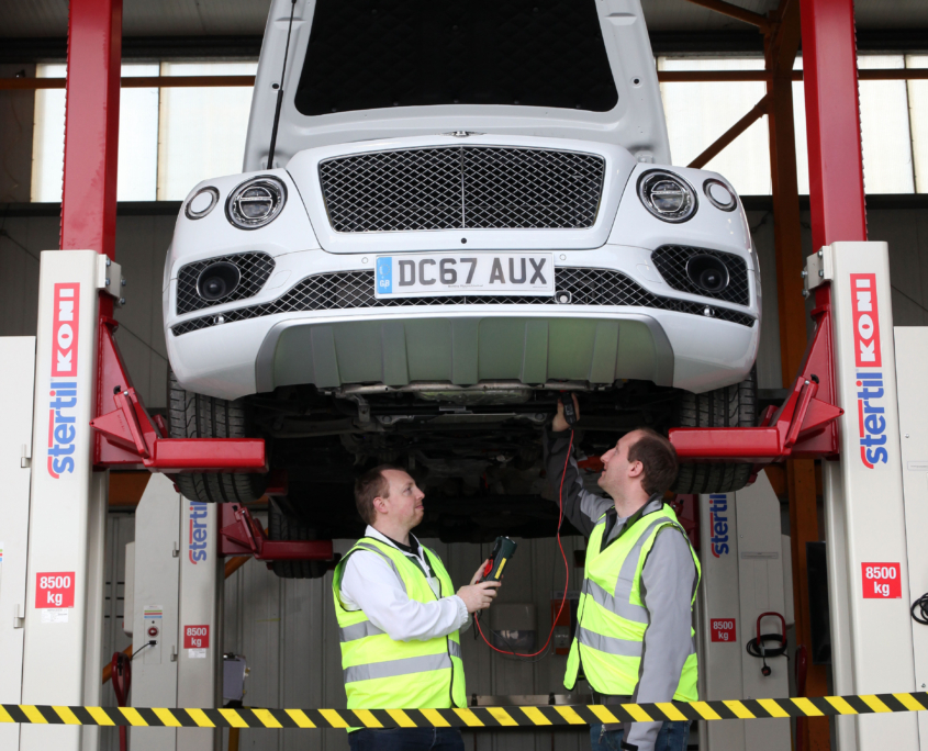Motor vehicle delivers electrification training for Bentley - Reaseheath College