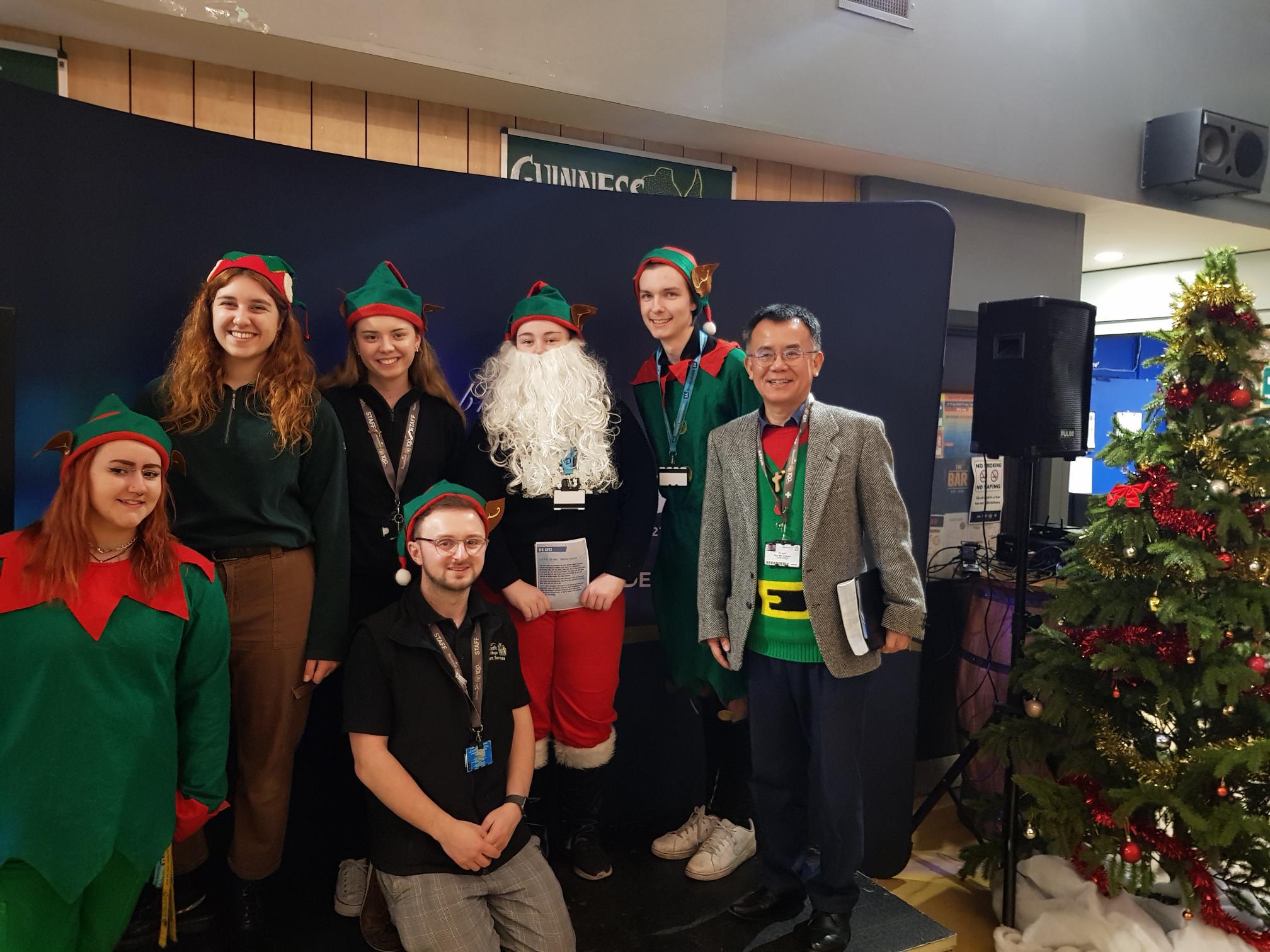 Carol singers at Reaseheath carol service 2022 - Reaseheath College