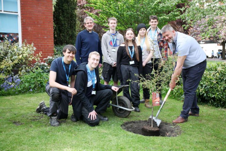 Coronation Tree Planting St Marys Church Reaseheath College