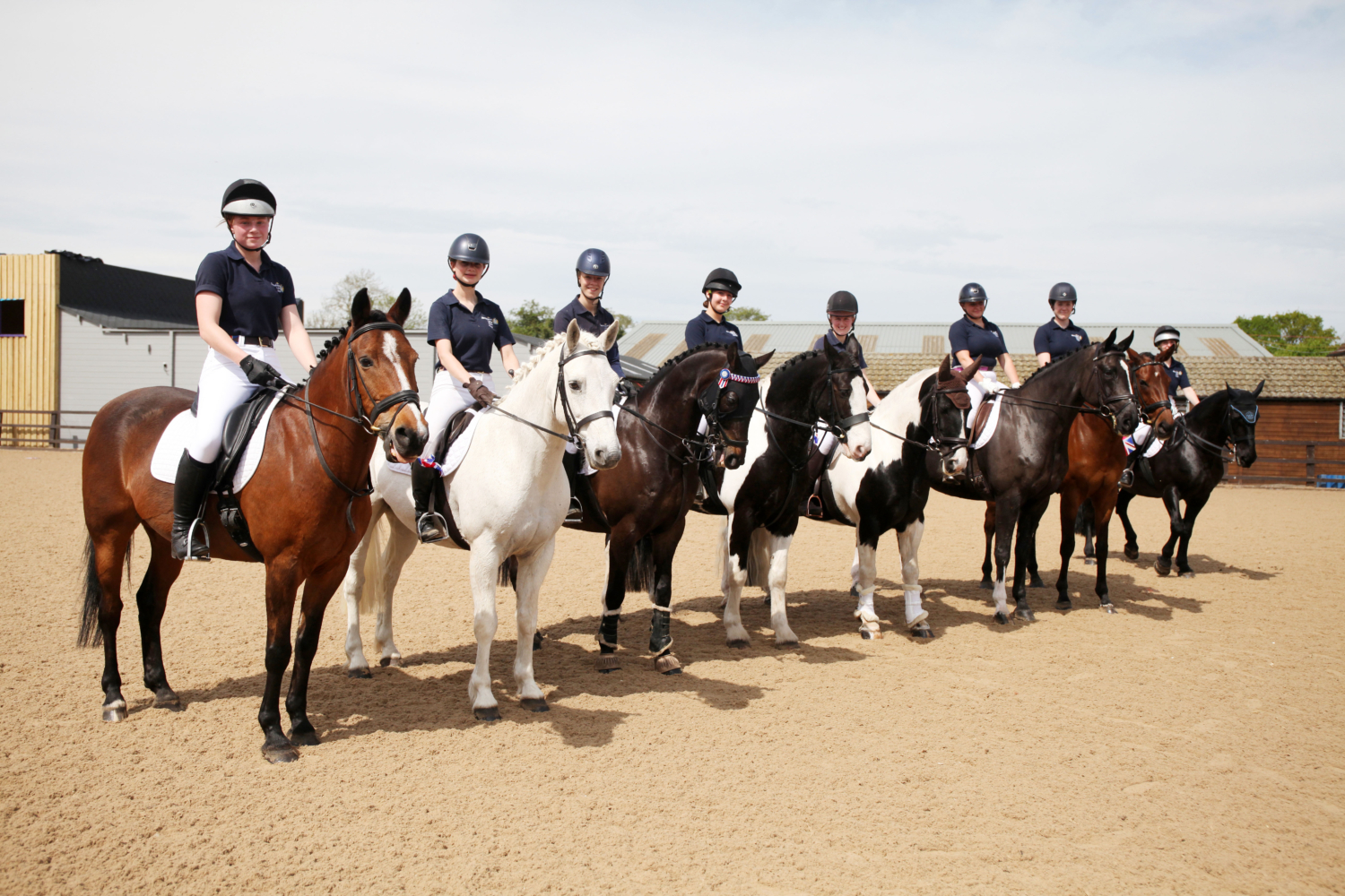 Equine student line-up - Reaseheath College