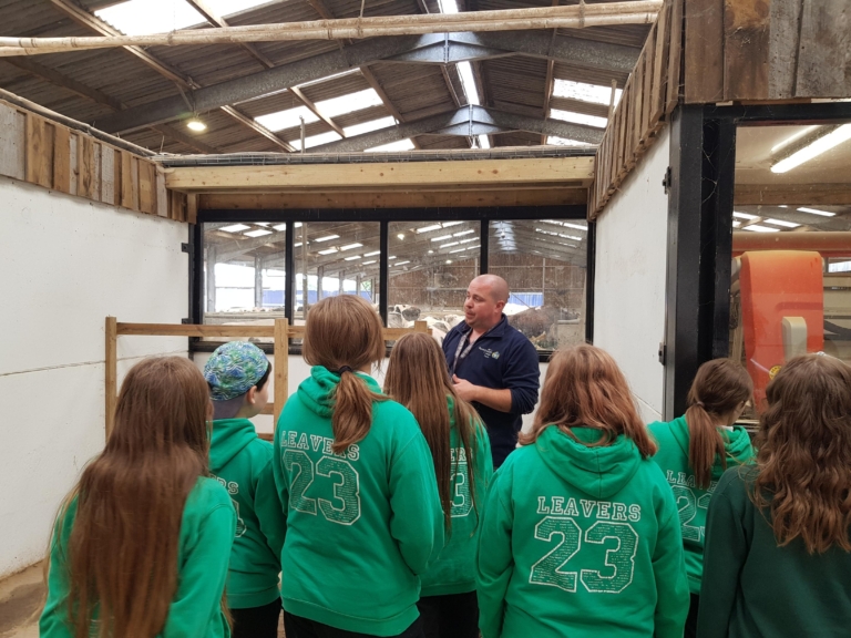 Students on the farm at Reaseheath College - Reaseheath College