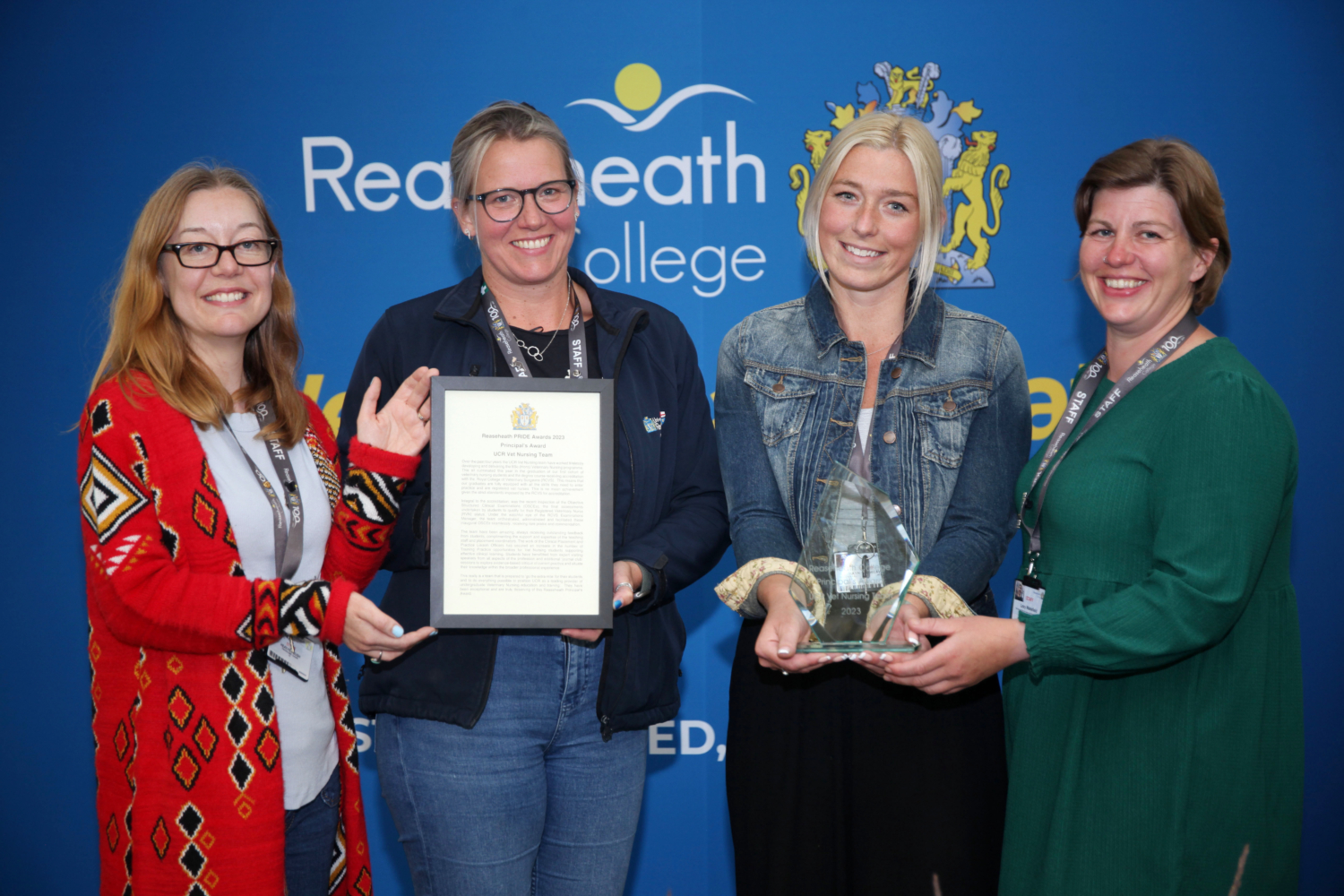 UCR Vet Nursing Team - Reaseheath College