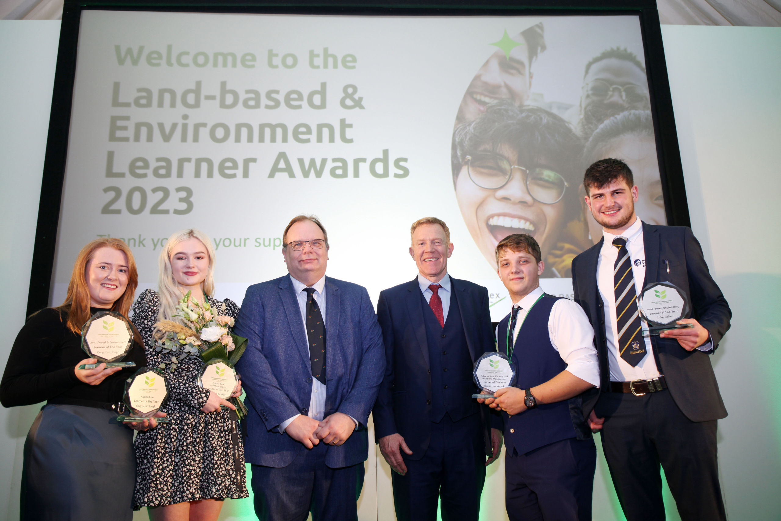 Reaseheath winners at Land-based & Environment Learner Awards 2023 - Reaseheath College