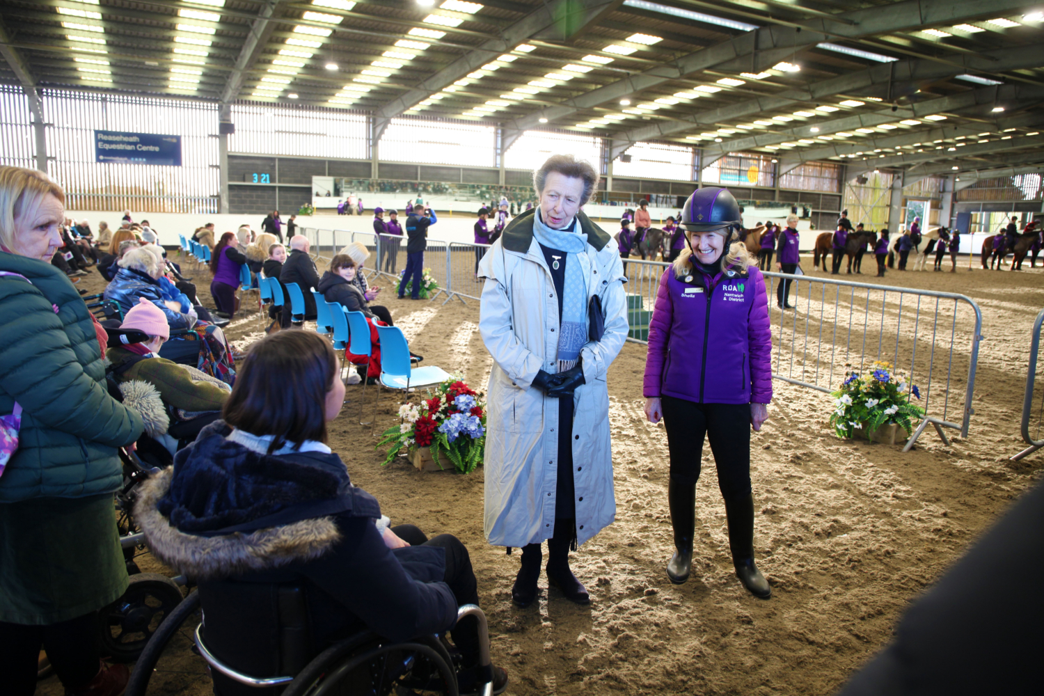 The Princess Royal meets riders and families - Reaseheath College