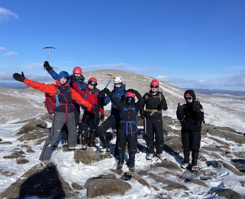 Adventure Sports students perfect their winter skills in Scotland - Reaseheath College