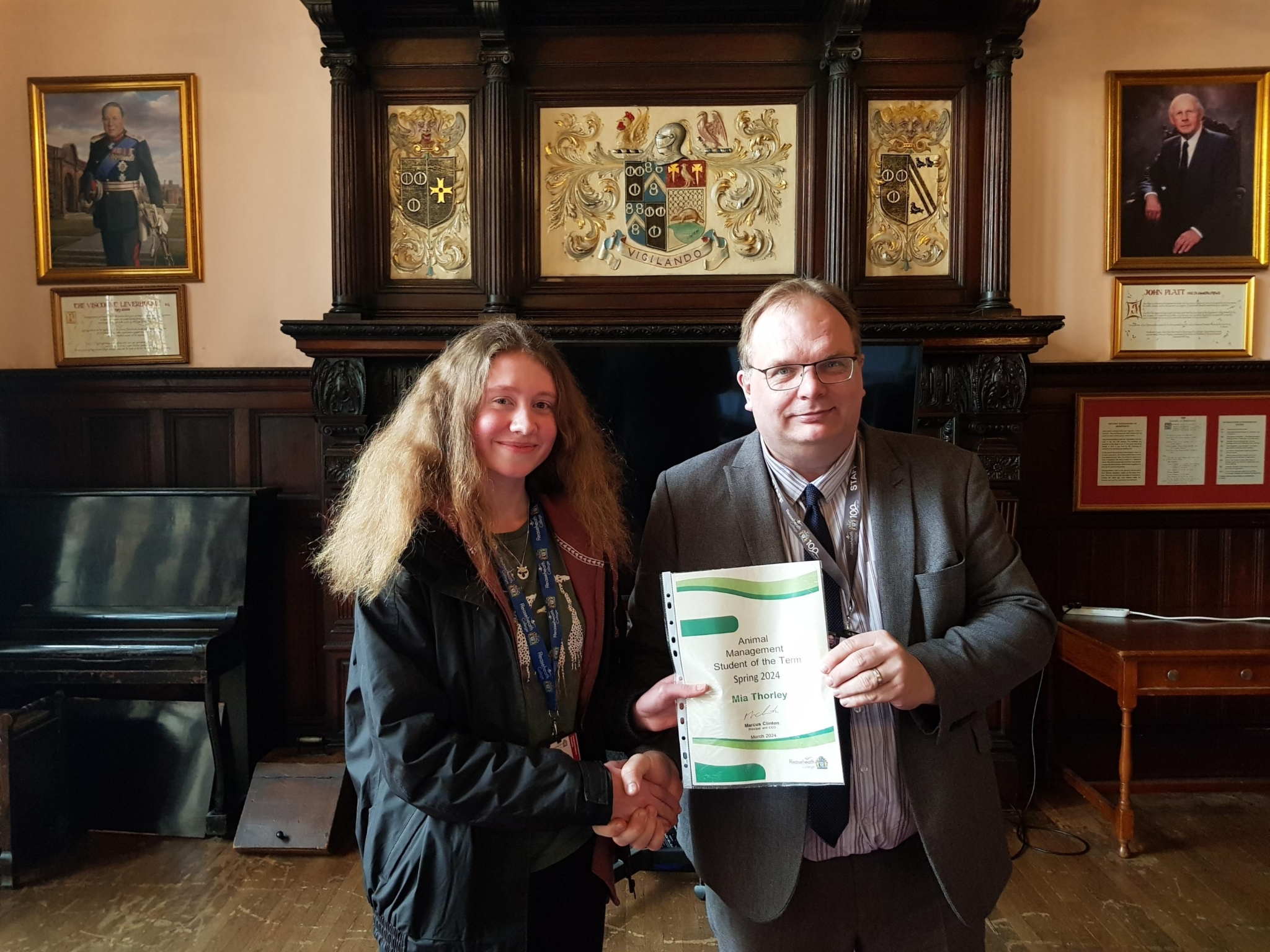 Mia Thorley (Student of Term March 2024) - Reaseheath College