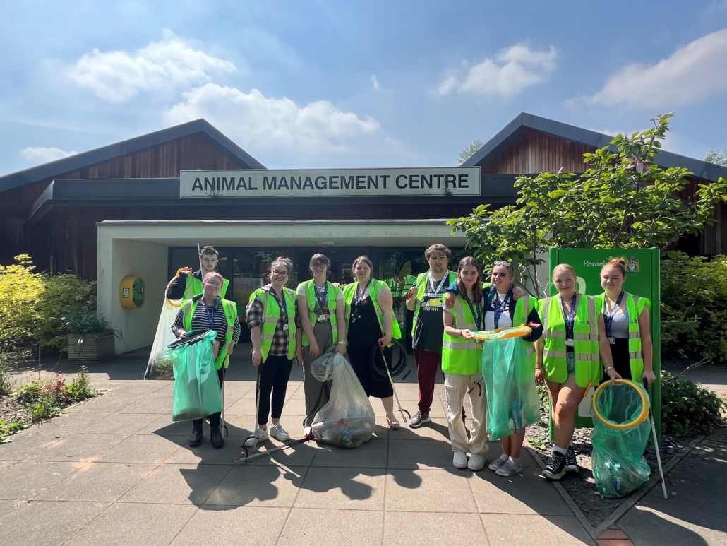 Animal Care students clear litter to benefit local wildlife - Reaseheath College