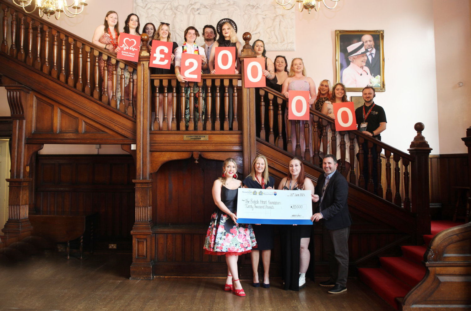 £20000 cheque handover Reaseheath Hall - Reaseheath College