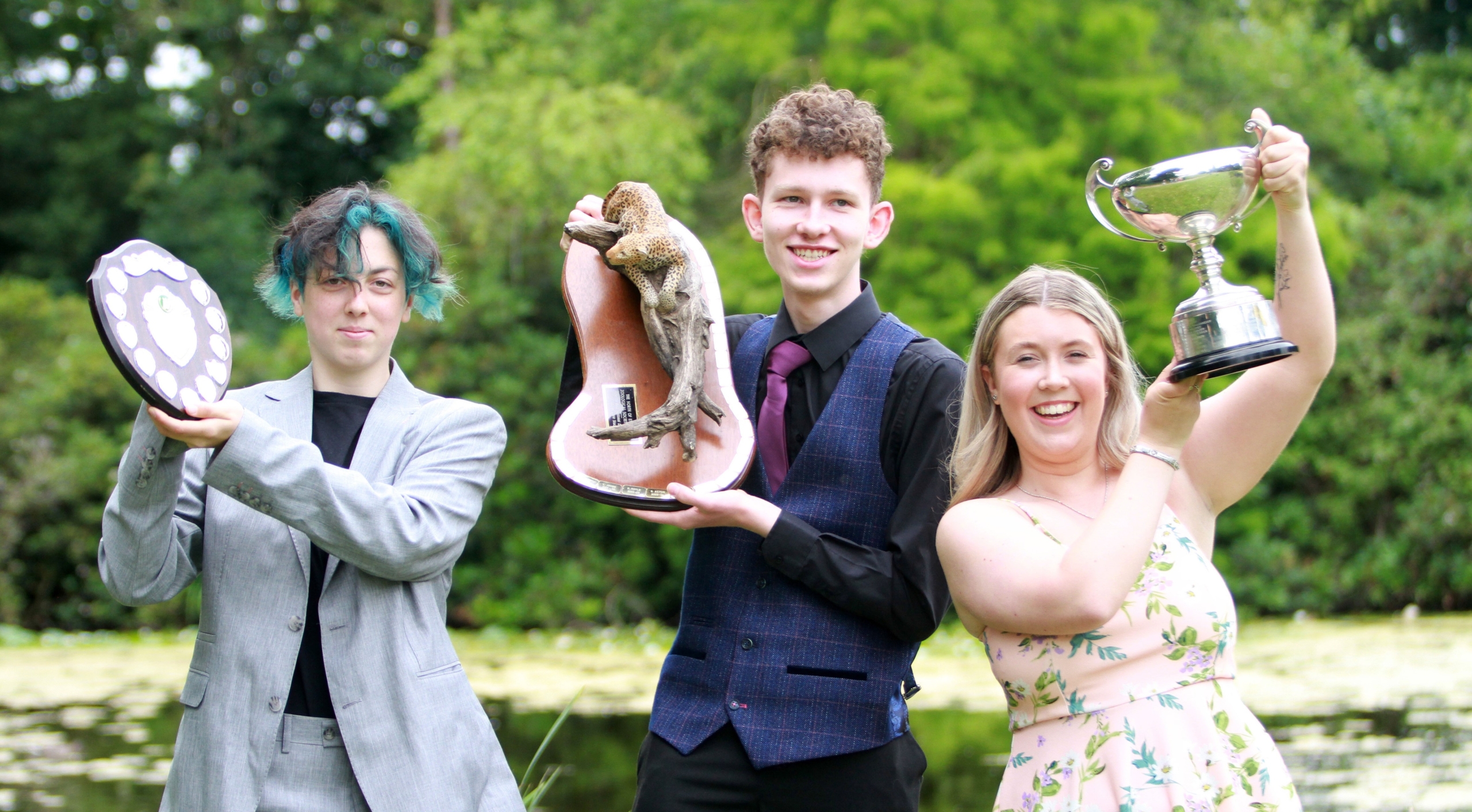 Max Schelmerdine, Elliott Foster and Sophie Connor RSZ - Reaseheath College