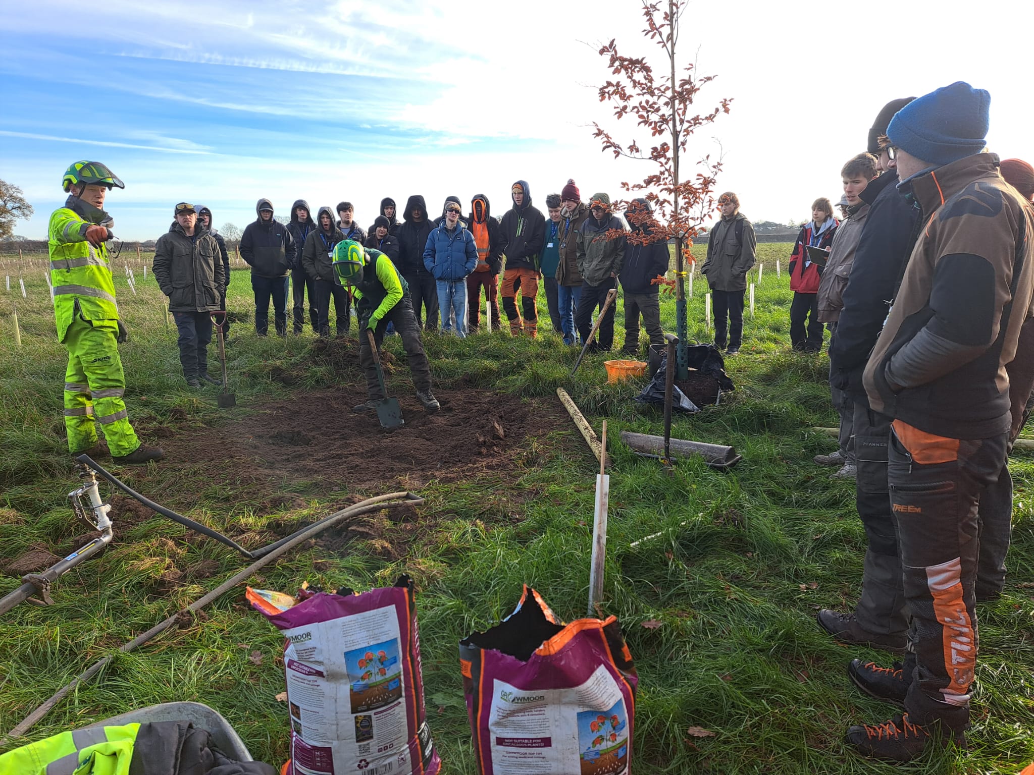 25.12.02 Reaseheath students gain a ground-up view of modern tree management_01 - Reaseheath College